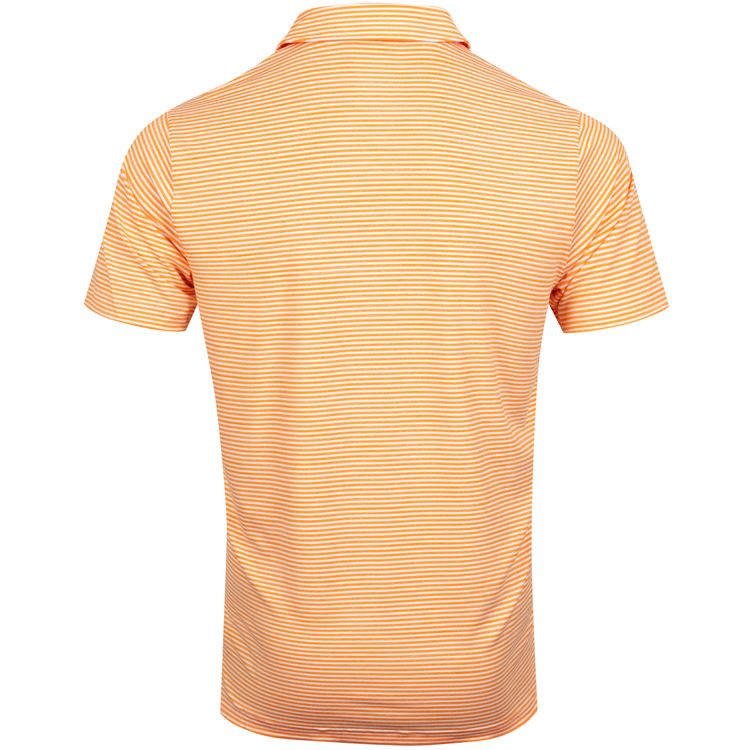 Caddie Stripe Polo Vibrant Orange Heather - AW19 | Polo | Puma Golf ...