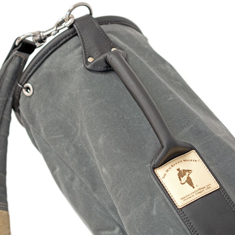 MacKenzie X TrendyGolf Golf Bags Waxed Canvas Original Walker Charcoal ...