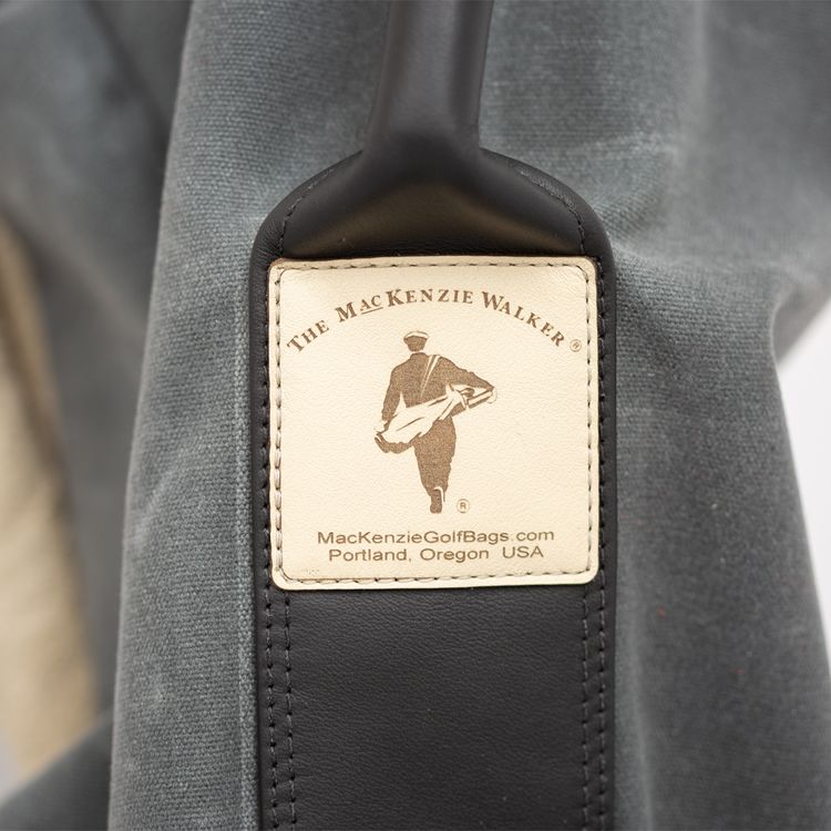 MacKenzie X TrendyGolf Golf Bags Waxed Canvas Original Walker Charcoal ...